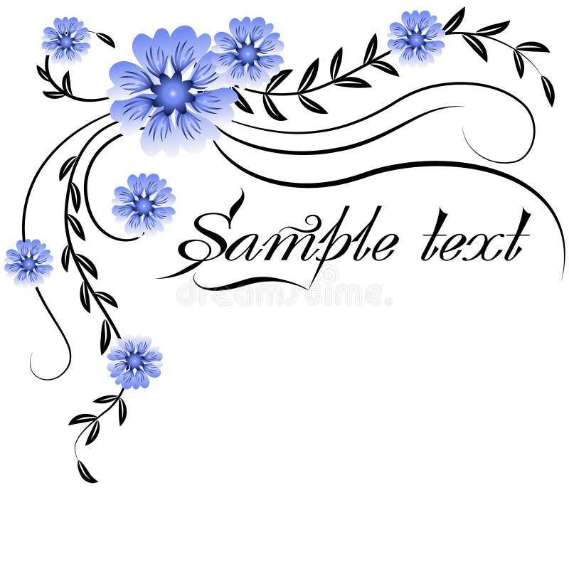 Ornement Faisant Le Coin De Fleur Illustration de Vecteur ...