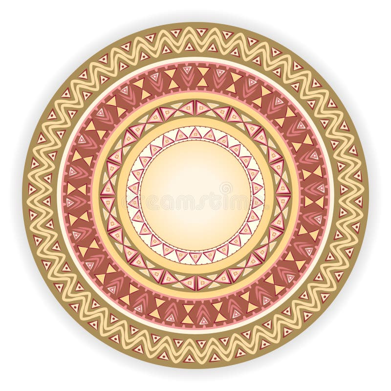 Ornement rond illustration de vecteur. Illustration du rond - 55579183