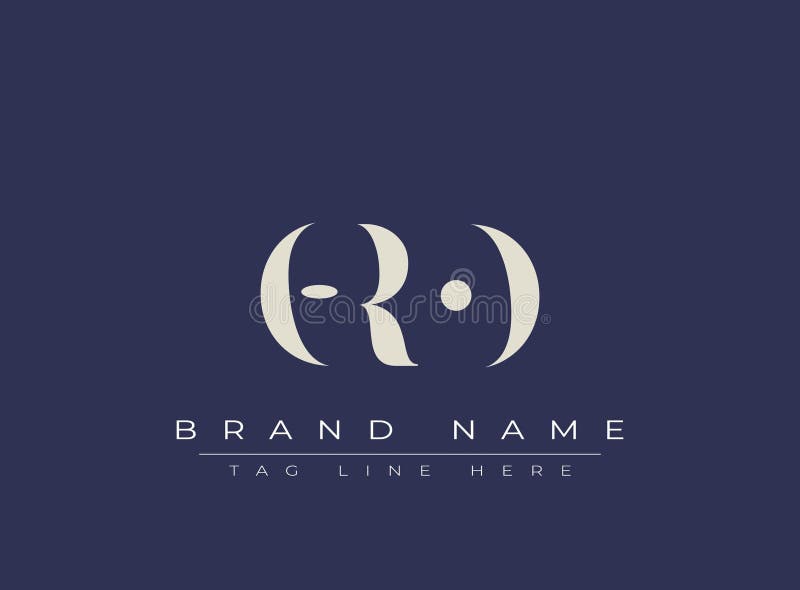 ORO Abstract Letter Logo Design Stock Vector - Illustration of ...