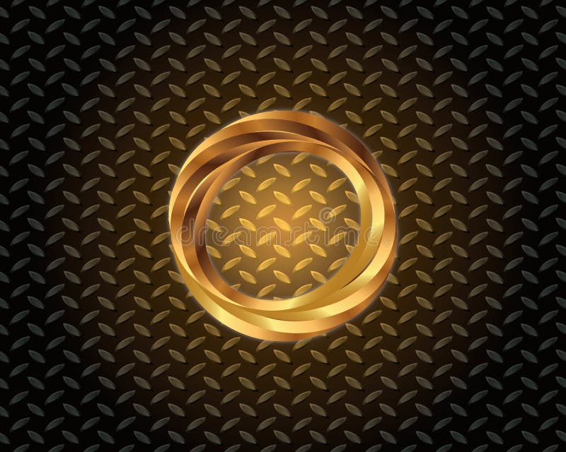 Oro abstracto Logo Vector ilustración del vector. Ilustración de ...