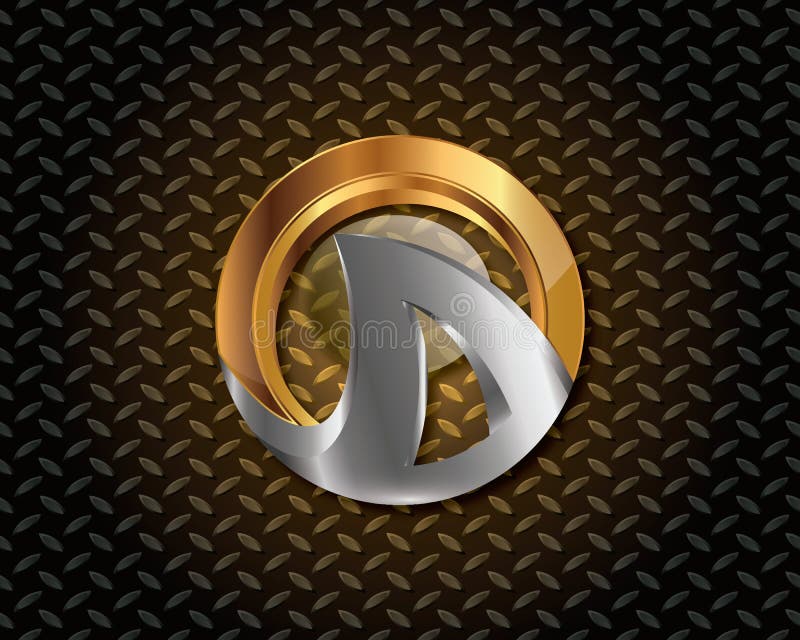 Oro abstracto Logo Vector ilustración del vector. Ilustración de deco ...