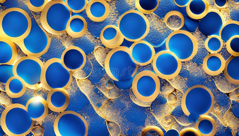 Oro azul abstracto stock de ilustración. Ilustración de bola - 300927701