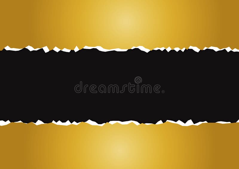 Oro de papel rasgado ilustración del vector. Ilustración de gris - 7496877