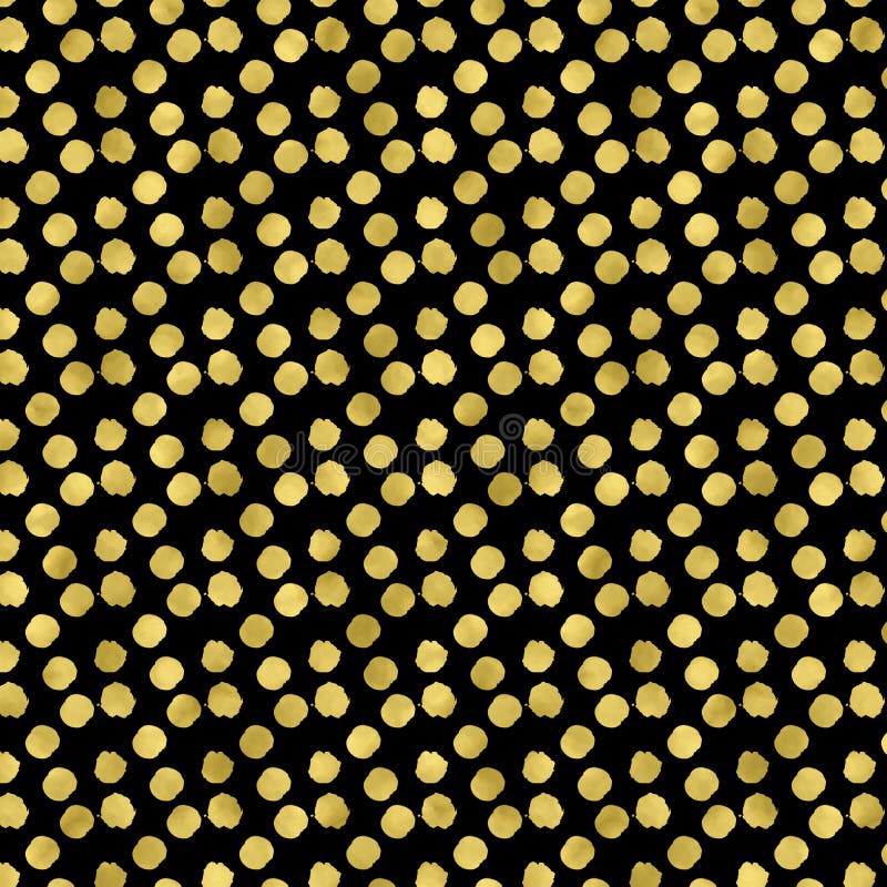 Oro Dots Faux Foil Metallic Pattern Illustrazione di Stock ...