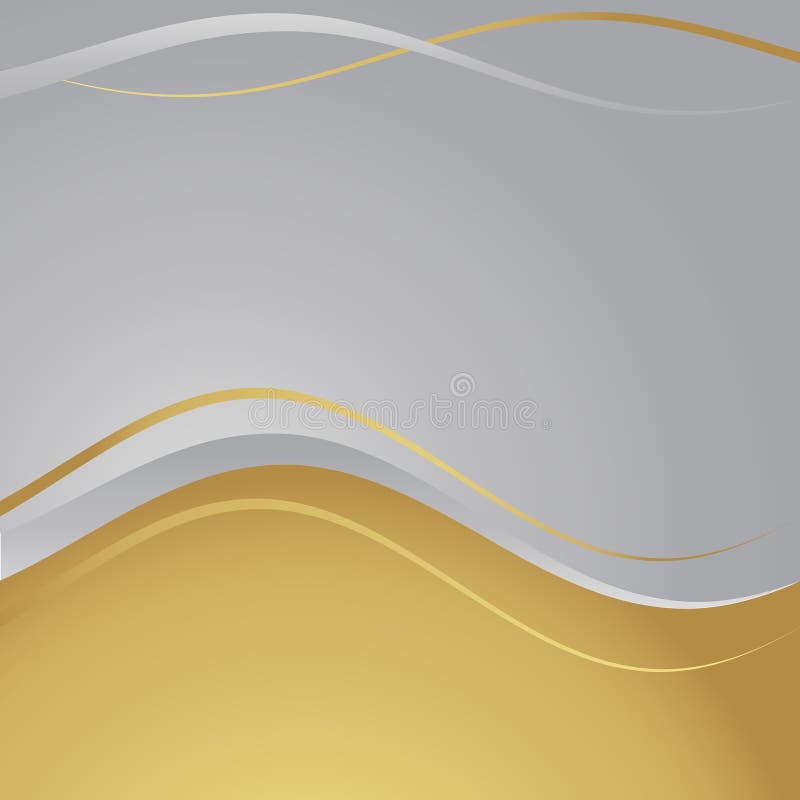 Oro/marco de plata ilustración del vector. Ilustración de plata - 11693801