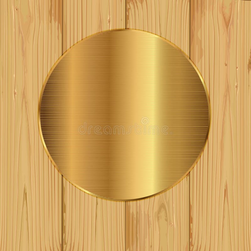 Círculo del oro ilustración del vector. Ilustración de redondo - 42796533