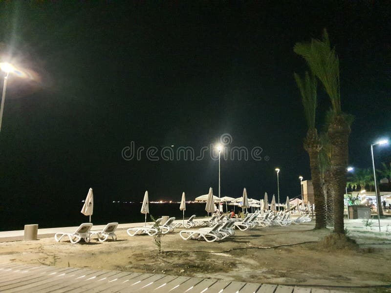 The Oroklini Beach in Larnaca District of Cyprus Republic Stock Photo ...