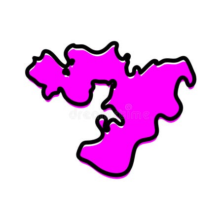 Oromia Region of Ethiopia Vector Map Design Stock Vector - Illustration ...