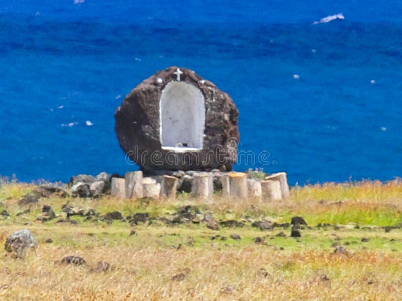 Orongo, the Relevance of Easter Island Stock Image - Image of ancient ...