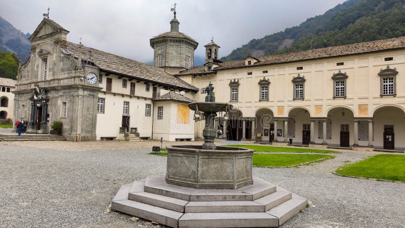 The Holy Place of Oropa on Italy Editorial Image - Image of people ...