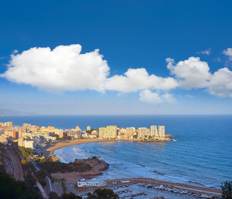 Oropesa De Mar Beach La Concha Castellon Stock Photo - Image of ...