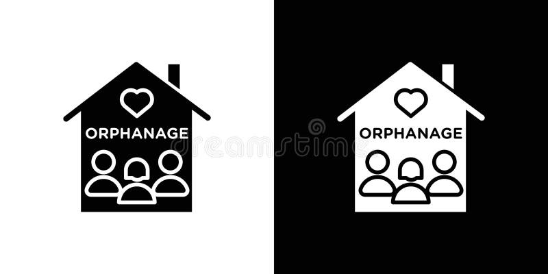 Orphanage House Icon Isolated Flat Vector in Outline Stock Vector - Illustration of stethoscope ...