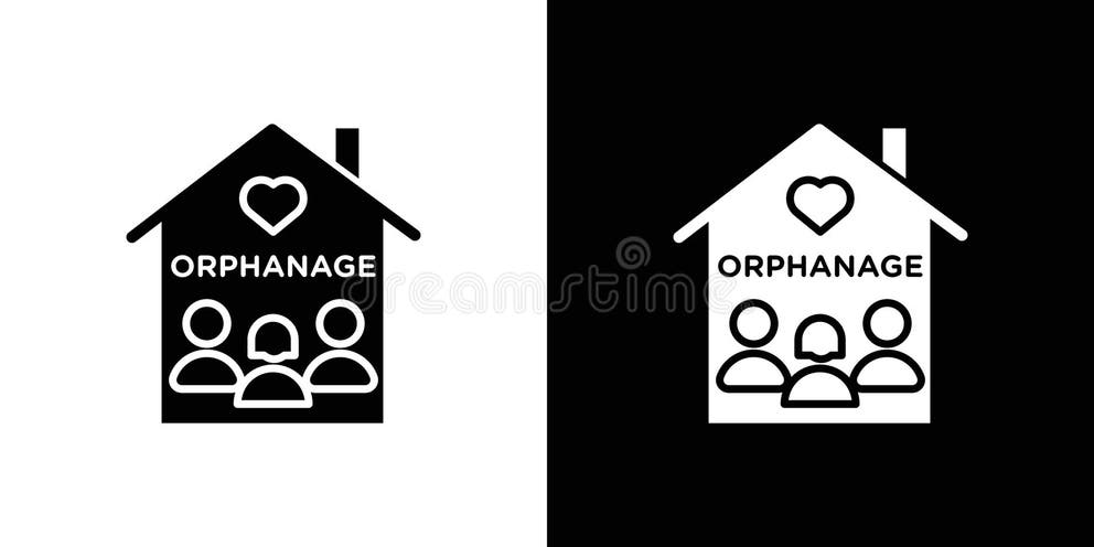 Orphanage House Icon Isolated Flat Vector in Outline Stock Vector ...