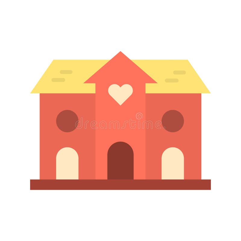 Orphanage Icon Vector Image. Stock Vector - Illustration of design ...