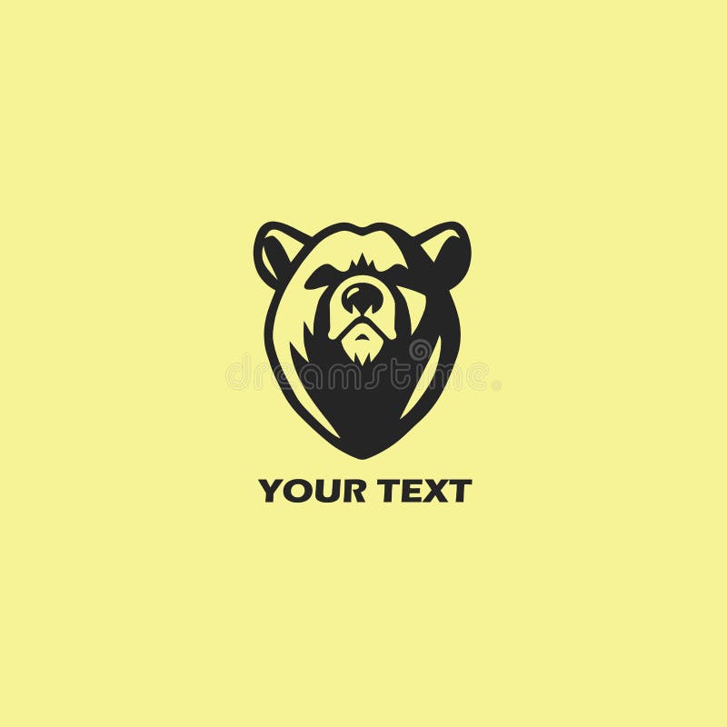 Orso Logo Template Vector Design Illustration Illustrazione Vettoriale ...