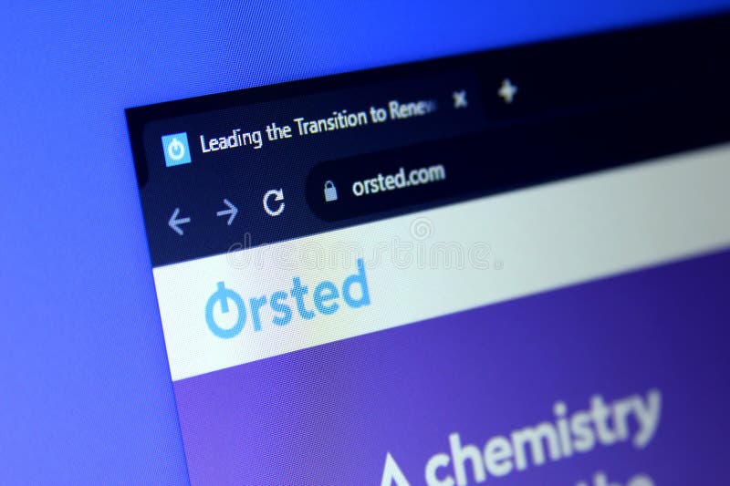 Orsted electricity company editorial photography. Image of power ...