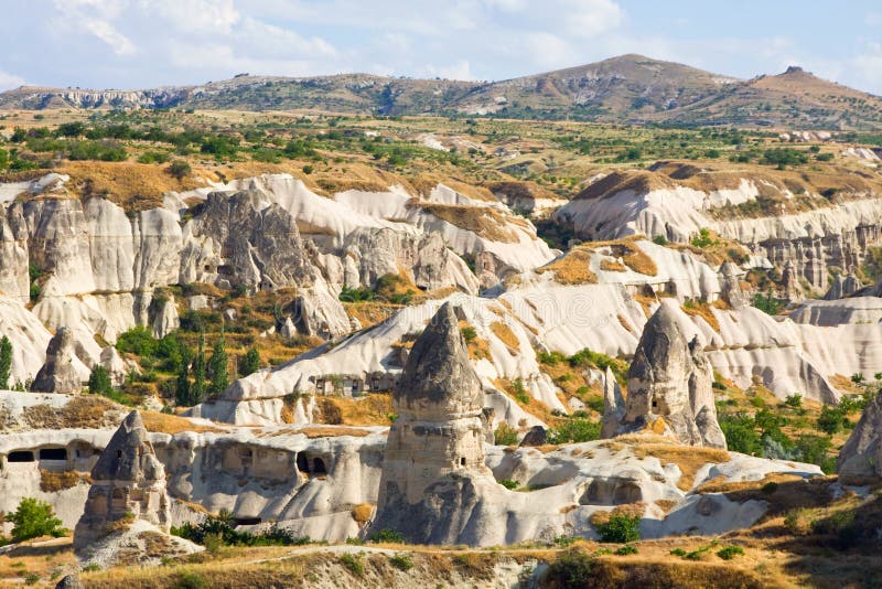 Cidade Da Caverna De Ortahisar Em Capapdocia, Turquia Imagem de Stock ...