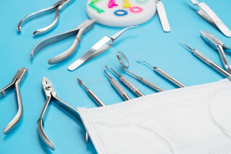 Orthodontic Appliance Tools. Stock Image - Image of oral, extraction ...