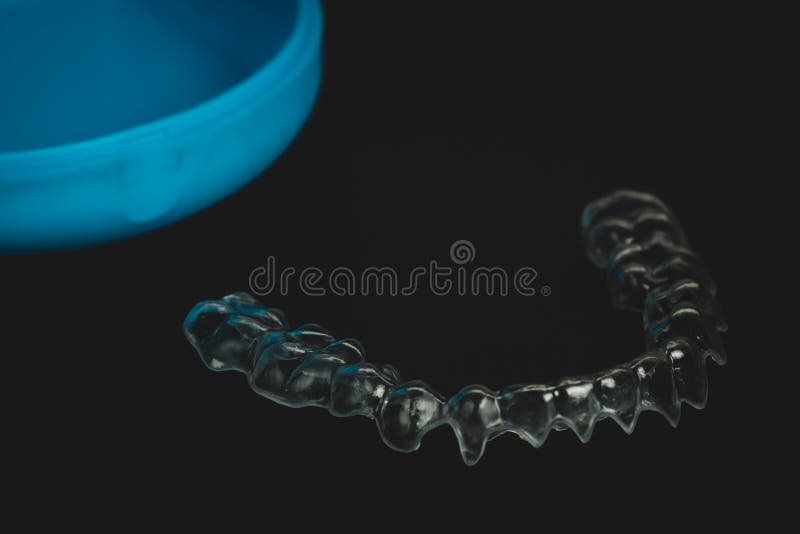 Retainer for Aligning Teeth Made of Plastic Stock Image - Image of ...