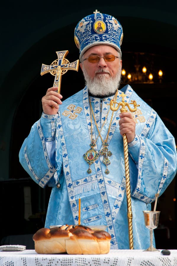 Orthodox Bishop During Service Editorial Stock Photo - Image of service ...