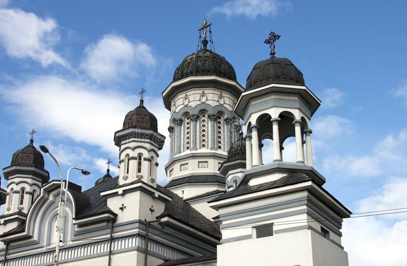 Orthodox Cathedral in Radauti - RAW Format Stock Photo - Image of ...