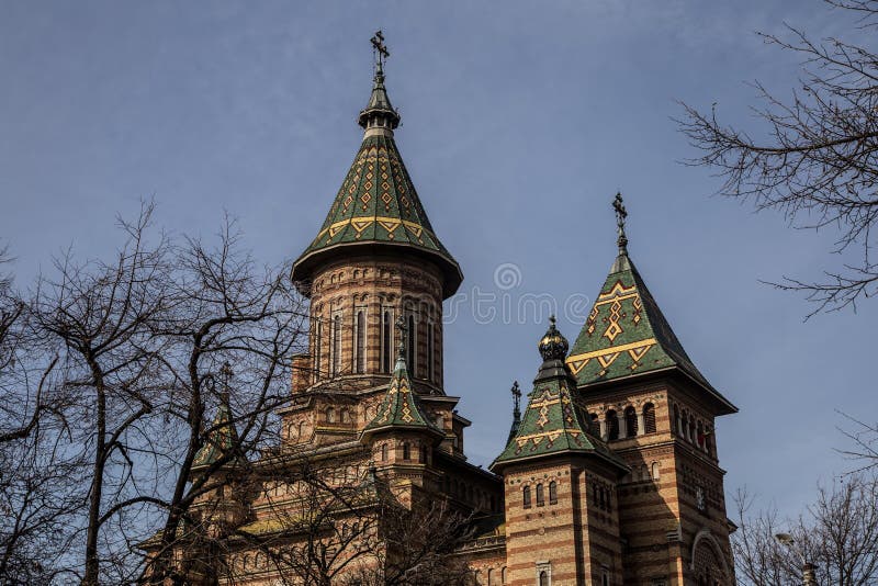 Orthodox Cathedral in Timisoara, Romania Stock Photo - Image of ...