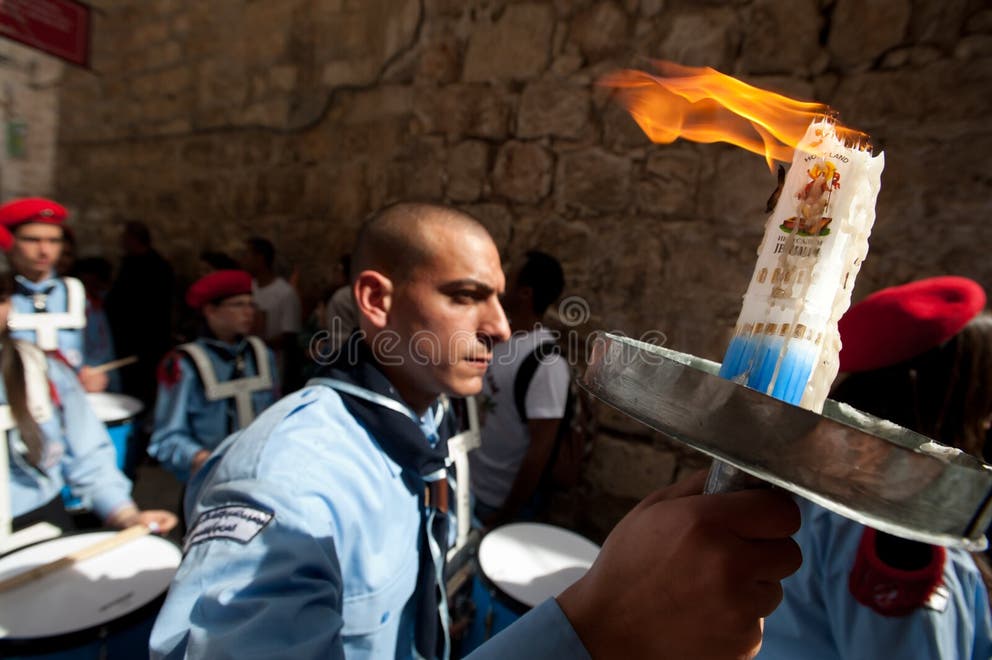 Orthodox Christians Celebrate Easter Holy Fire Editorial Stock Image ...