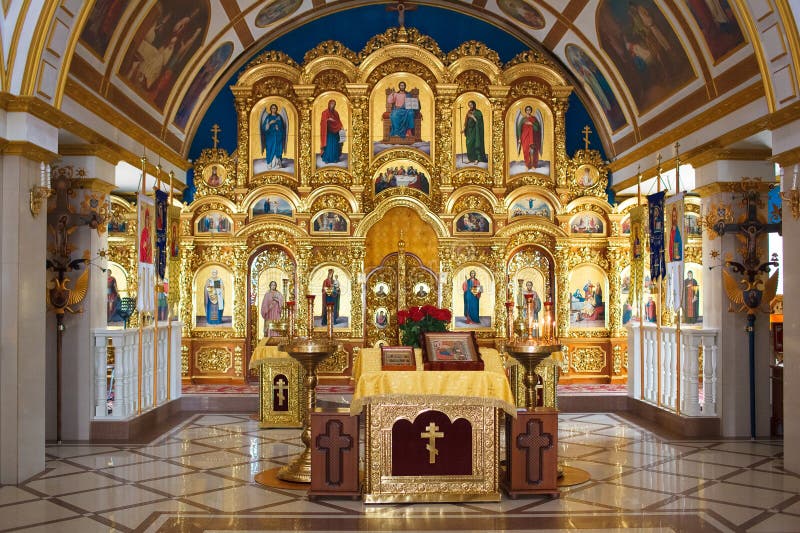 Orthodox Church from the Inside Editorial Image - Image of cathedral ...