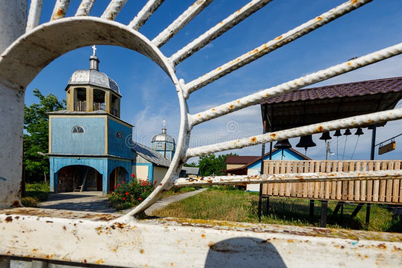 The Orthodox Church of Mila 23 in the Danube Delta Romania Stock Photo ...