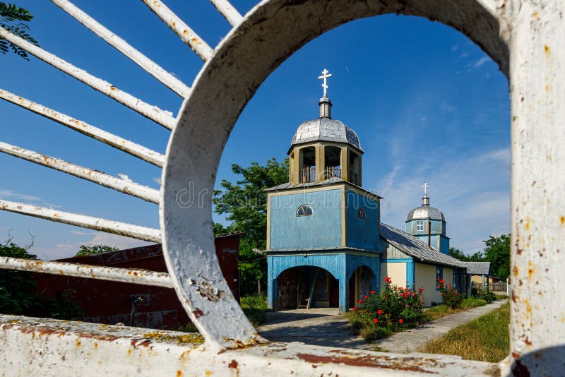 The Orthodox Church of Mila 23 in the Danube Delta Romania Stock Photo ...
