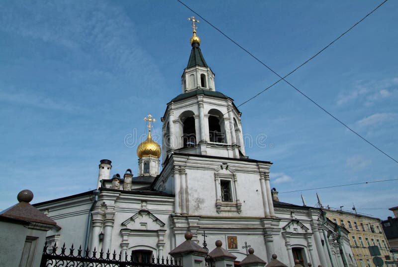 Orthodox Church in Moscow in the Spring Stock Image - Image of dome ...