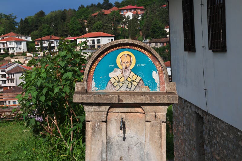 Orthodox Church in Orchid City, Macedonia Stock Image - Image of ohrid ...