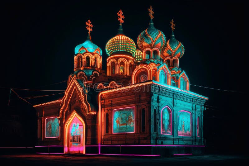 Orthodox church. stock illustration. Illustration of cross - 298258854