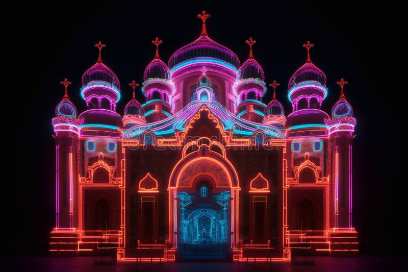 Orthodox church. stock illustration. Illustration of church - 298258857