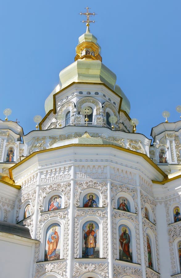 Orthodox Church Over Sky Background Stock Photo - Image of cathedral ...