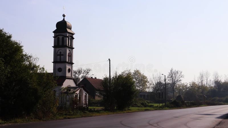 Orthodox Church by the Roadside Stock Video - Video of christian ...