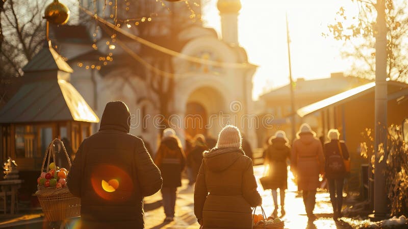 Orthodox Easter Event with Traditional Food and Spring Church Gathering ...