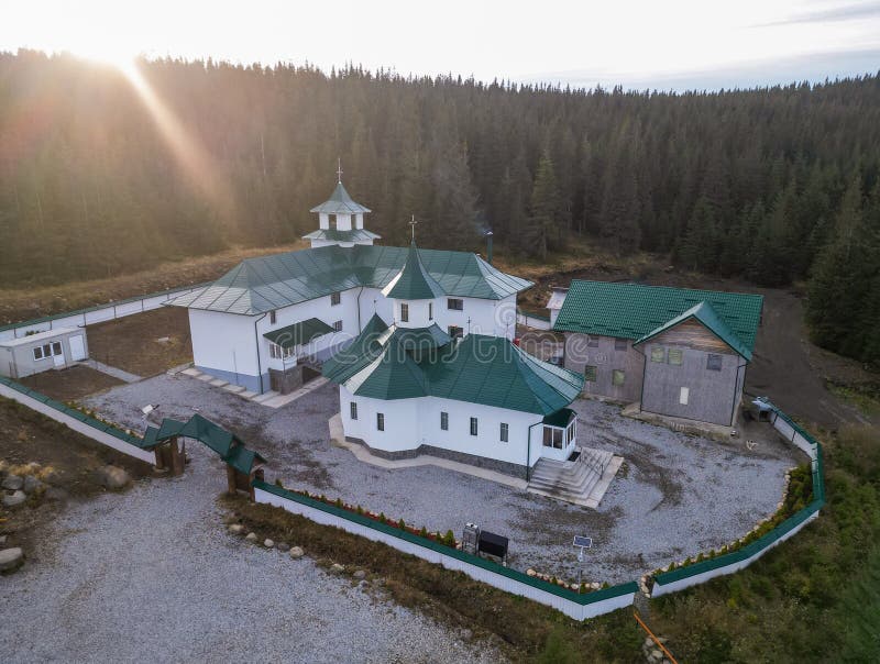 Orthodox Hermitage in the Calimani Mountains, Romania Stock Image ...