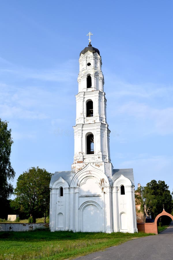 Orthodox Holy Assumption Monastery. Bell Tower Stock Image - Image of ...