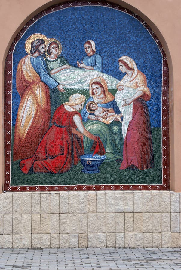 Orthodox Icon with Holy Mary and Jesus Stock Photo - Image of pray ...