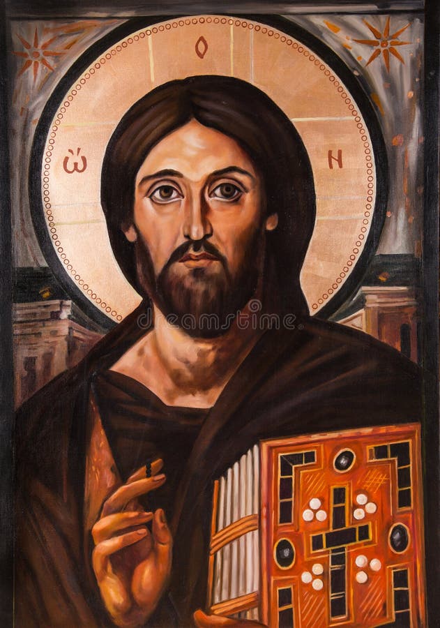 Orthodox Icon of Jesus Christ. Lord Almighty Editorial Stock Image ...