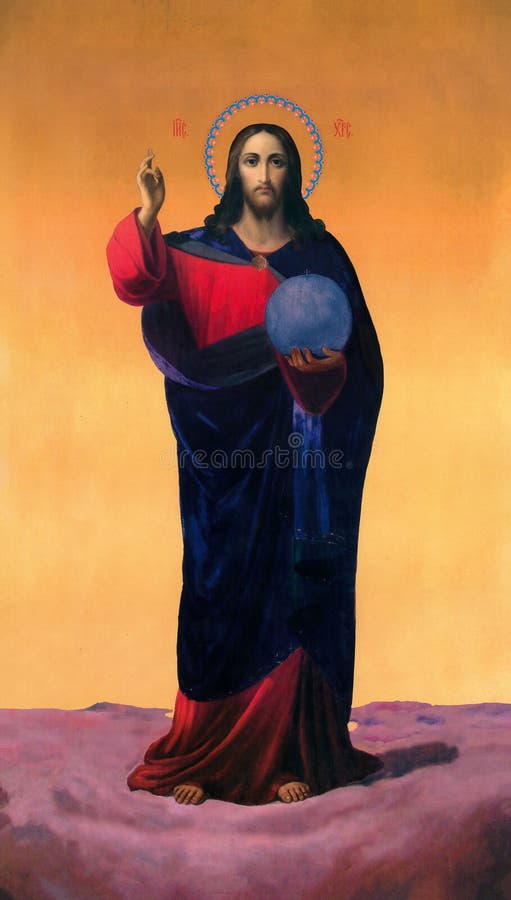 Orthodox Icon of Jesus Christ. Lord Almighty Editorial Photo - Image of ...