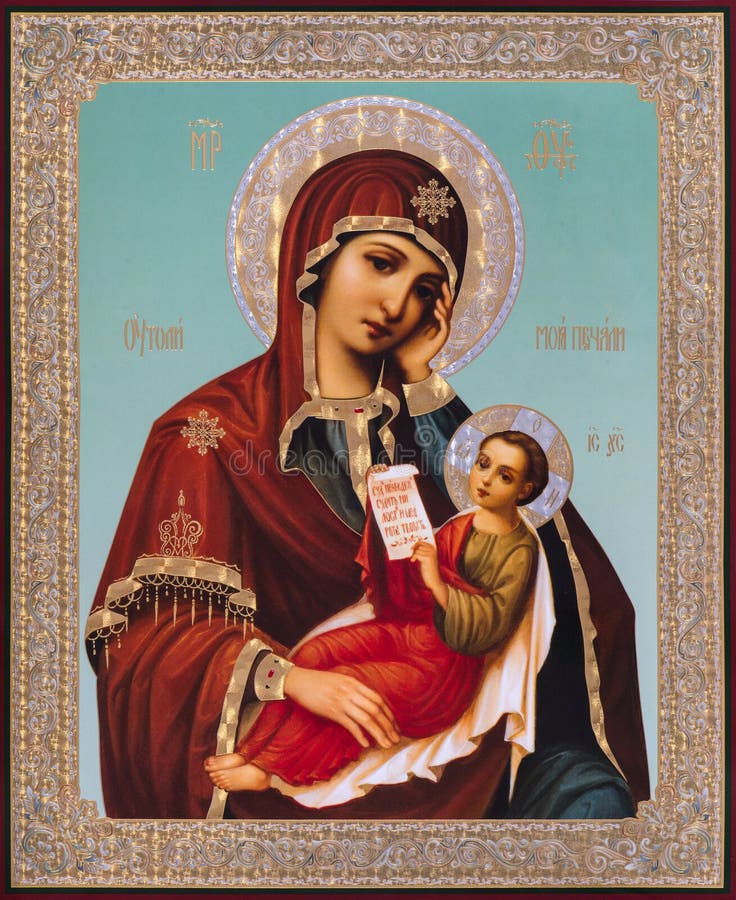Orthodox Icon of the Mother of God Editorial Stock Image - Illustration ...