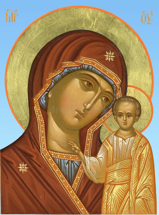 Orthodox Icon of the Mother of God Editorial Stock Image - Image of ...