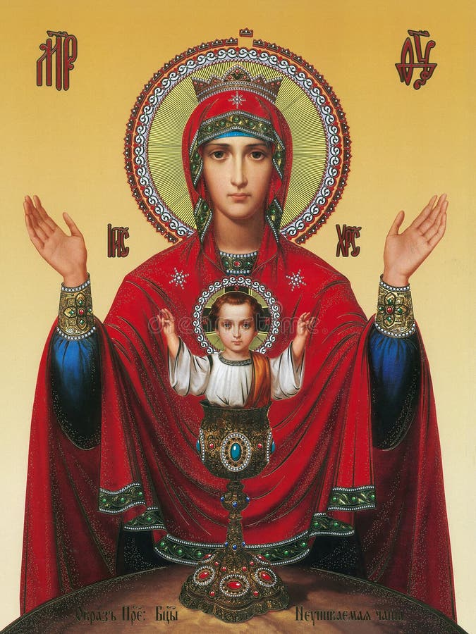 Orthodox Icon of the Mother of God Editorial Photography - Image of ...
