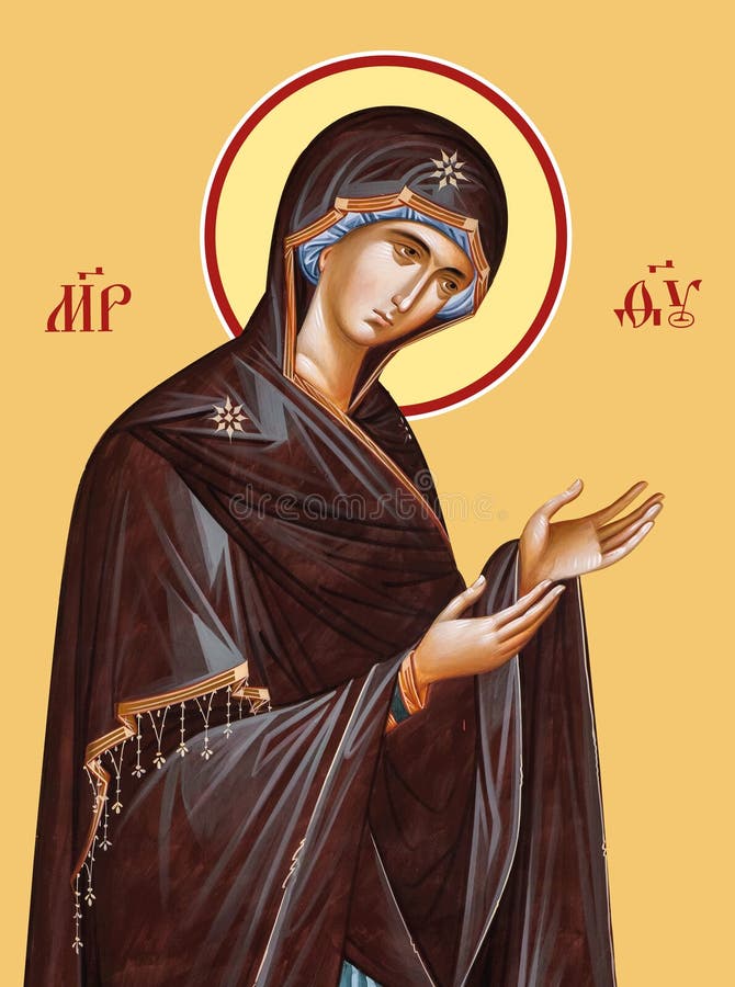 Orthodox Icon of the Mother of God Editorial Stock Photo - Illustration ...