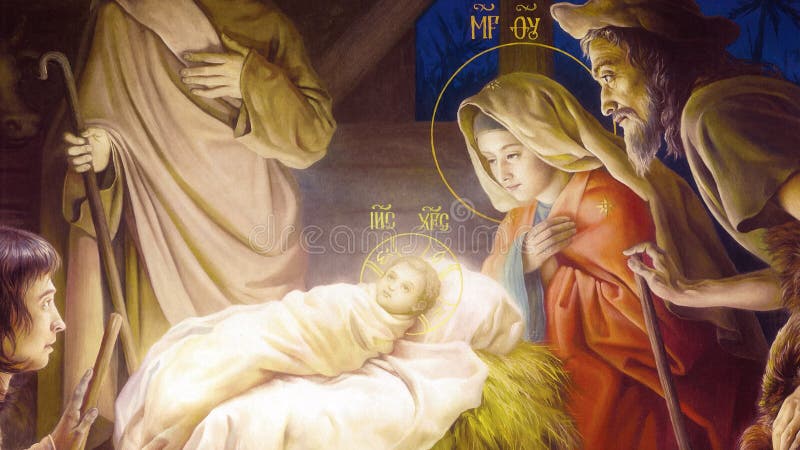 Orthodox Icon of the Nativity of Christ Stock Footage - Video of jesus ...