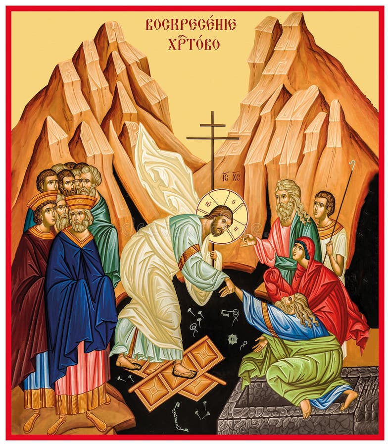 Icon of the Resurrection of Jesus Christ Editorial Stock Image - Image ...