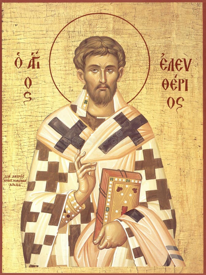 Orthodox Icon of St. Eleutherius Editorial Photography - Image of halo ...