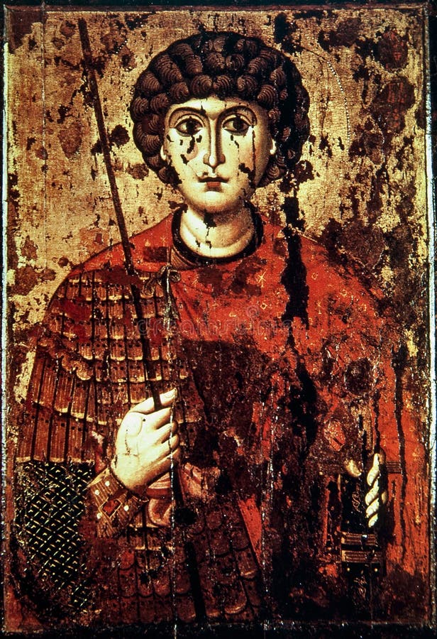 Orthodox Icon St. George stock photo. Image of holy, iconography - 92658072